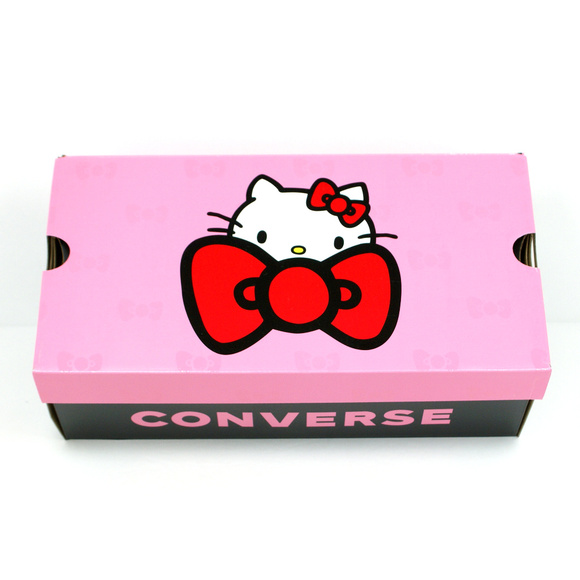 Converse | Shoes | Converse X Hello Kitty Hi Top Sneakers Red Bow New ...